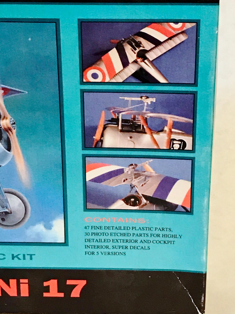 Scale Model Kit by Eduard Profipack of a 'nieuport Ni 17', 1:48 Scale ...