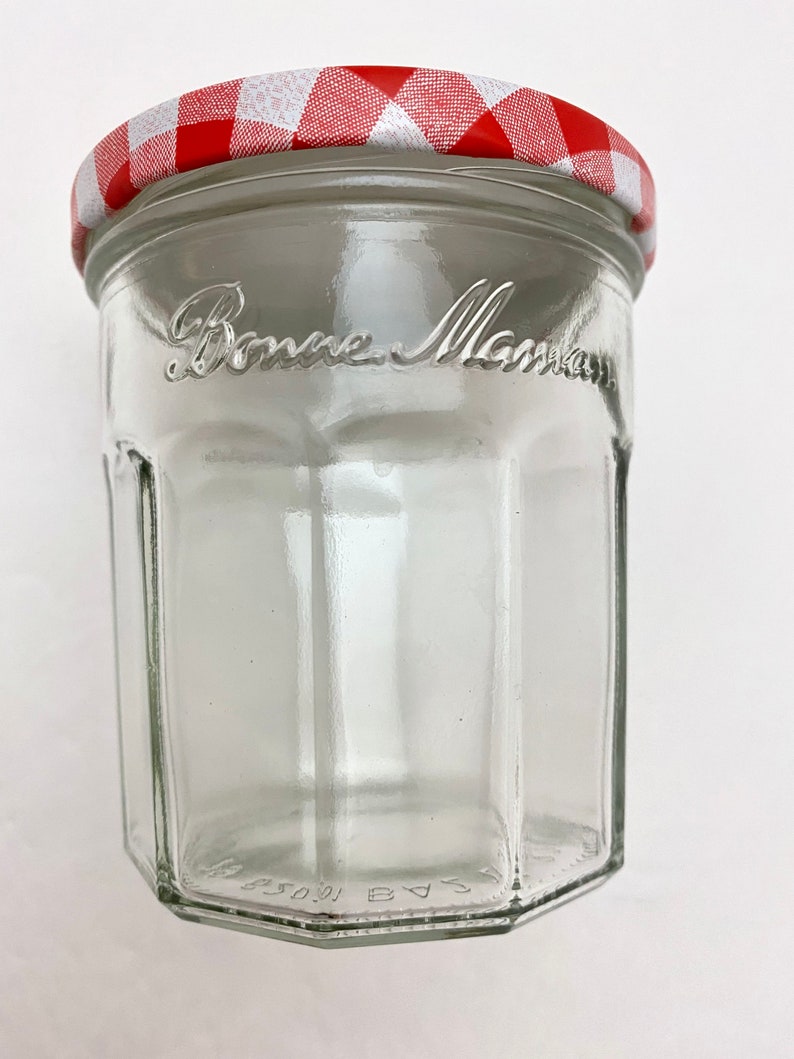 Large Glass Jam Jars by Bonne Maman in Clear Glass for Candle Making ...
