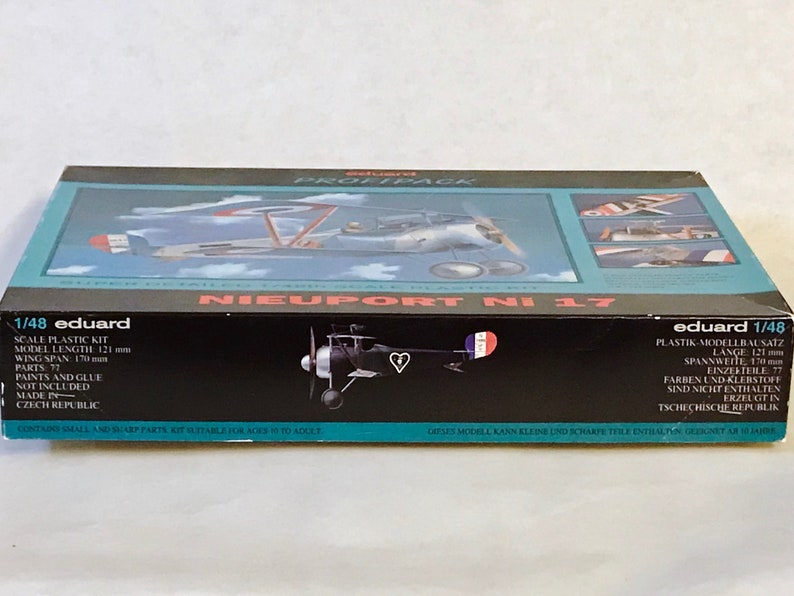Scale Model Kit by Eduard Profipack of a 'nieuport Ni 17', 1:48 Scale ...