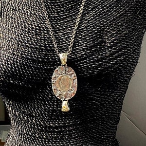 Coin Pendant, Artisan Coin Pendant, Handcrafted Coin Pendant, Unique ...