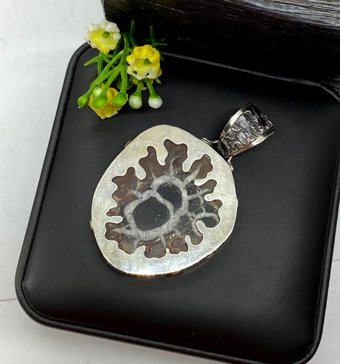 Nodule Septarian Fossil Pendant Artisan Handmade Pendant - Etsy