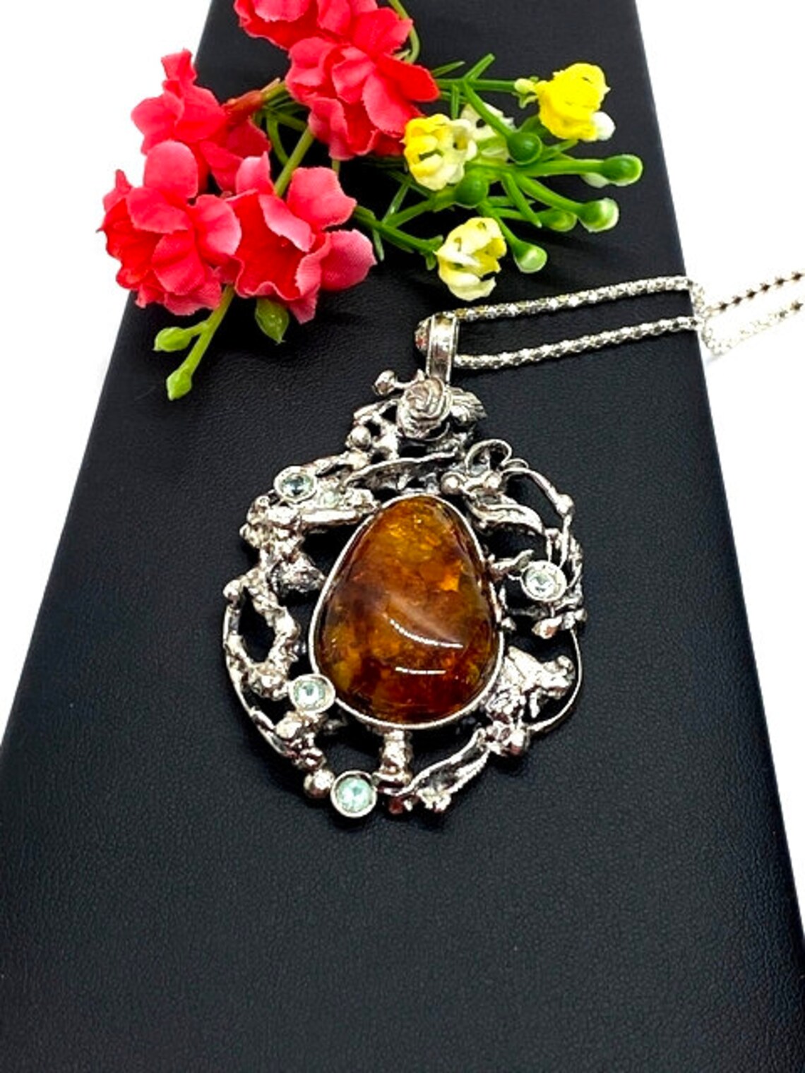 Amber Pendant Baltic Amber Pendant Artisan Amber Pendant | Etsy