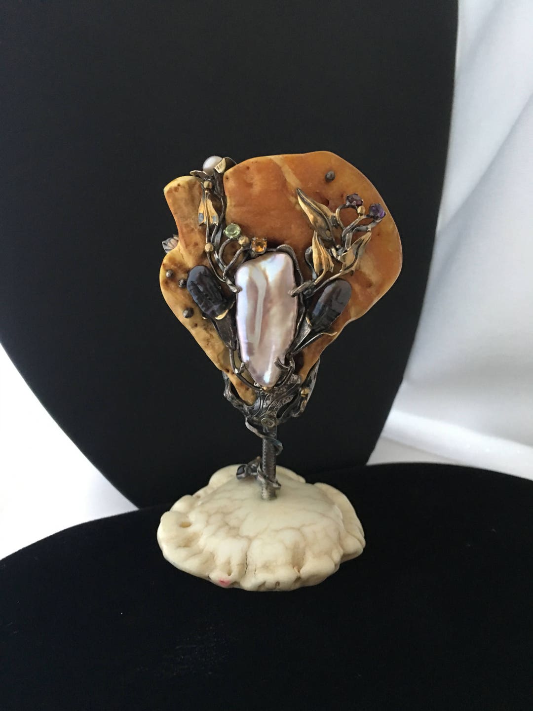 Decorative Art Miniature, Amber Art Miniature, Unique Art Miniature ...