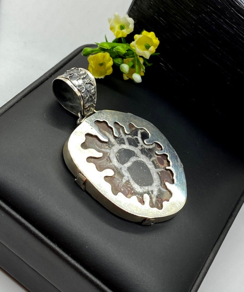 Nodule Septarian Fossil Pendant Artisan Handmade Pendant - Etsy