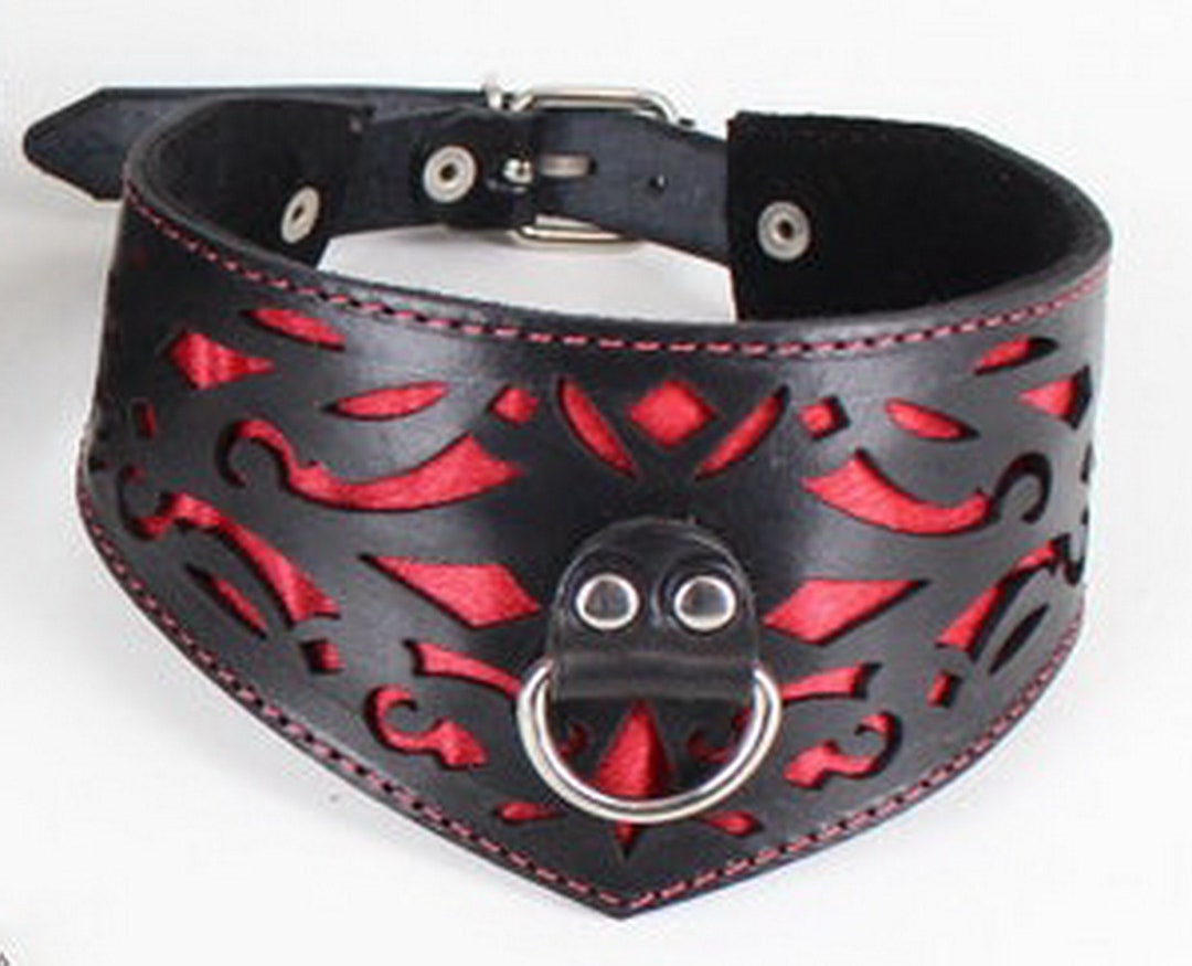 Bondage Collar,leather Choker ,d-ring Collar,victorian Inspired Choker ...