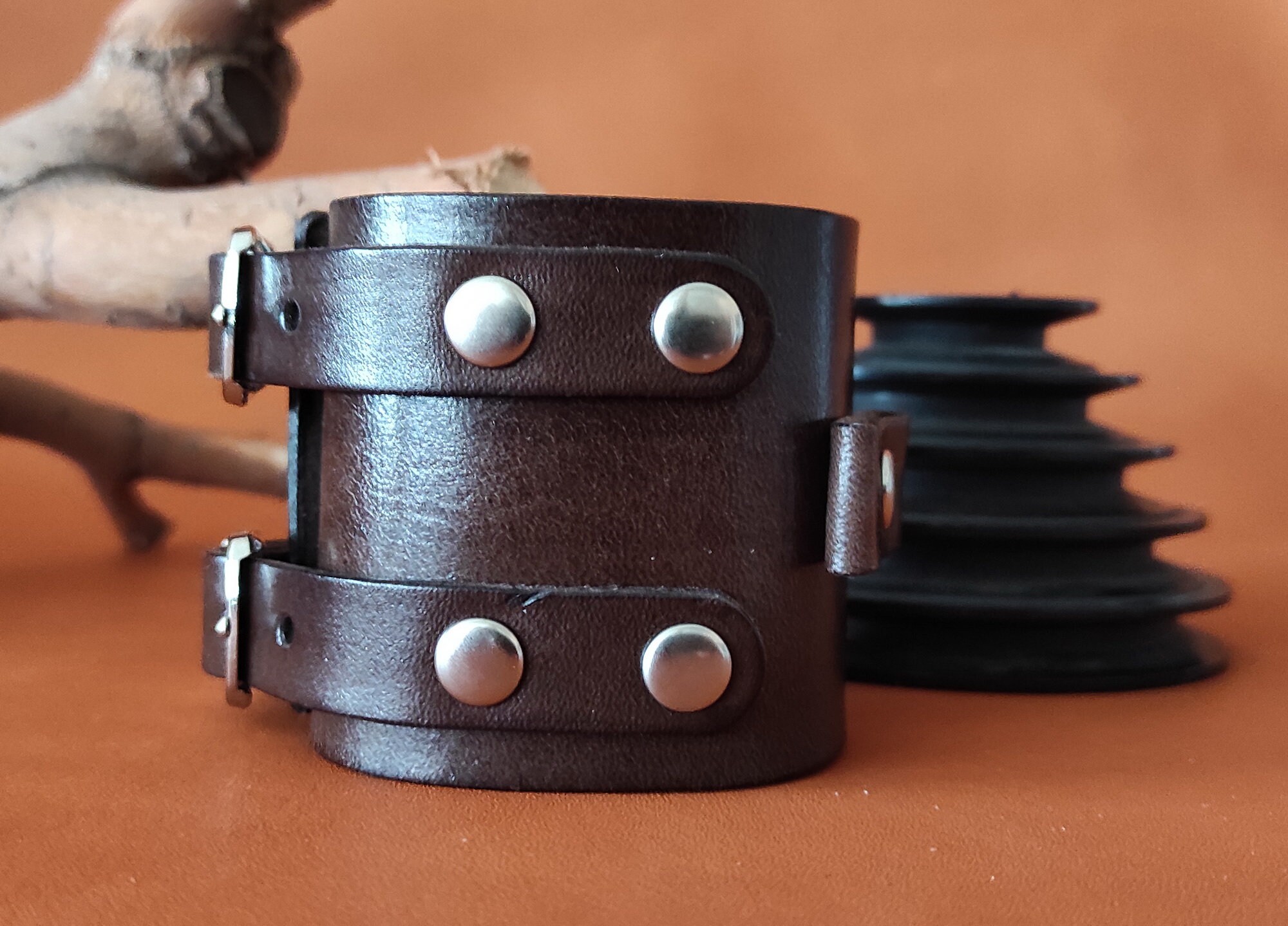 JOHNNY DEPP Leather Bracelet Wide Johnny Depp Style Leather | Etsy