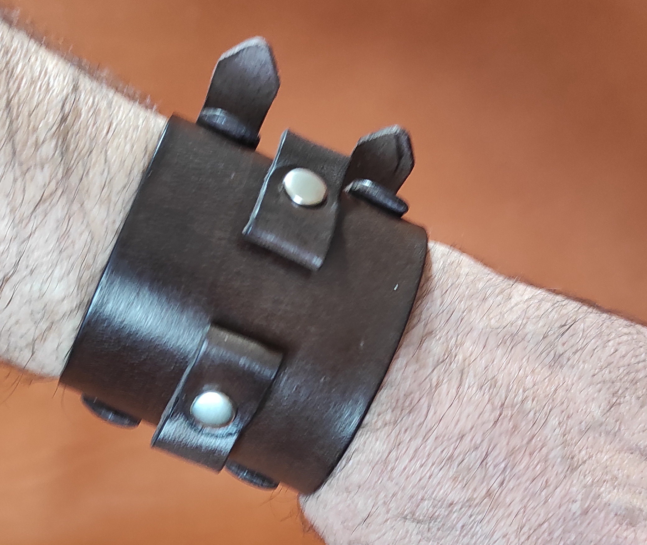 JOHNNY DEPP Leather Bracelet Wide Johnny Depp Style Leather | Etsy UK