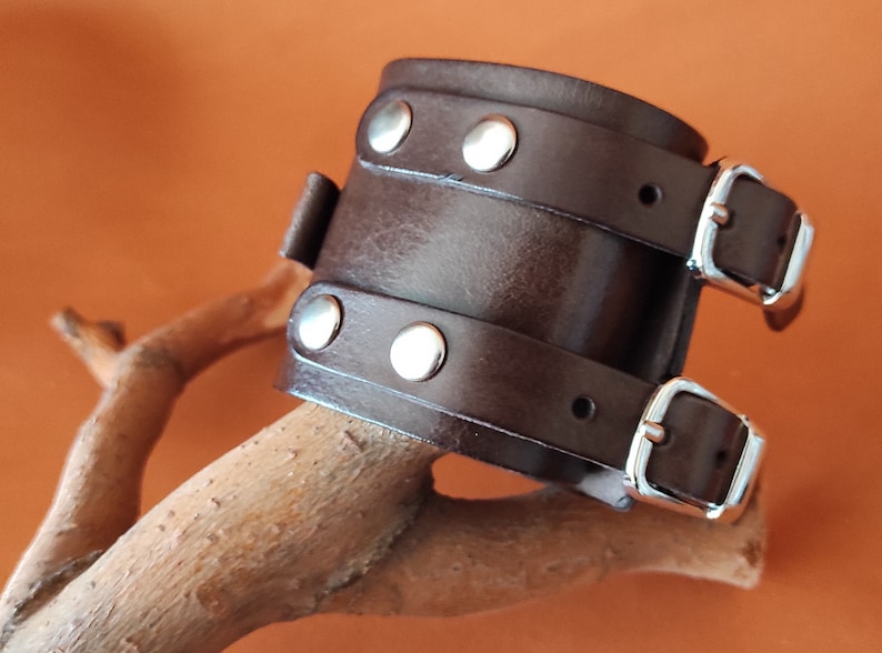 JOHNNY DEPP Leather Bracelet Wide Johnny Depp Style Leather - Etsy