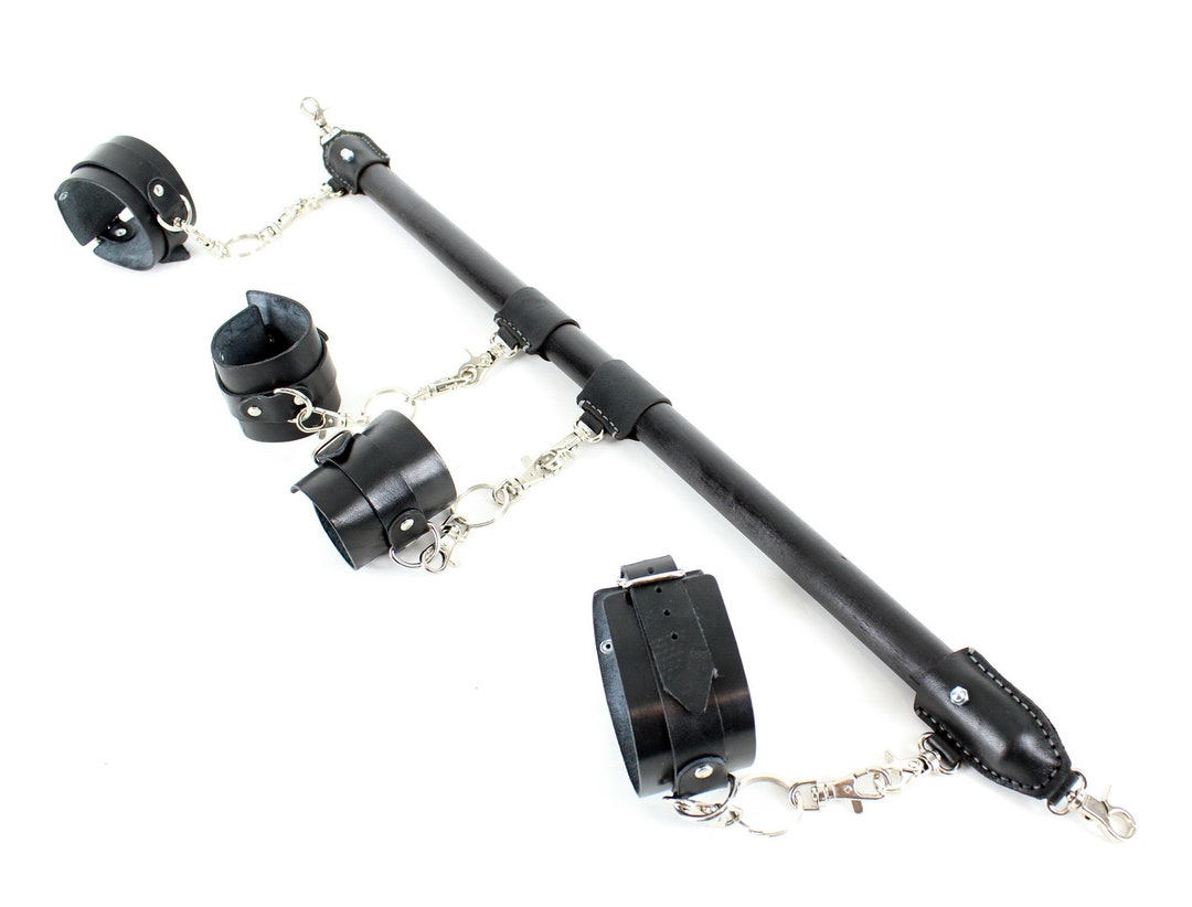 Spreader Bar With Wrist and Ankle Cuffs ,restraints Spreader Bar Set ...