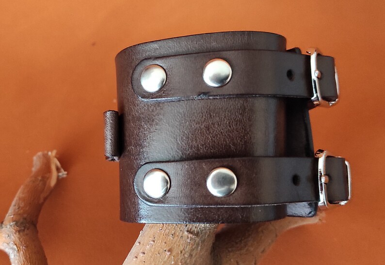 JOHNNY DEPP Leather Bracelet Wide Johnny Depp Style Leather | Etsy