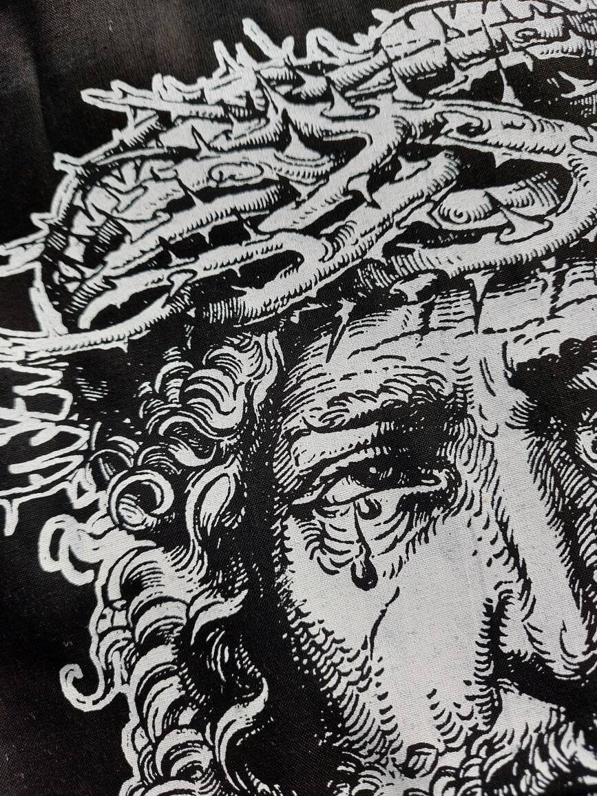 Jesus Back Patch Passion Christ Metal Back Patch White | Etsy