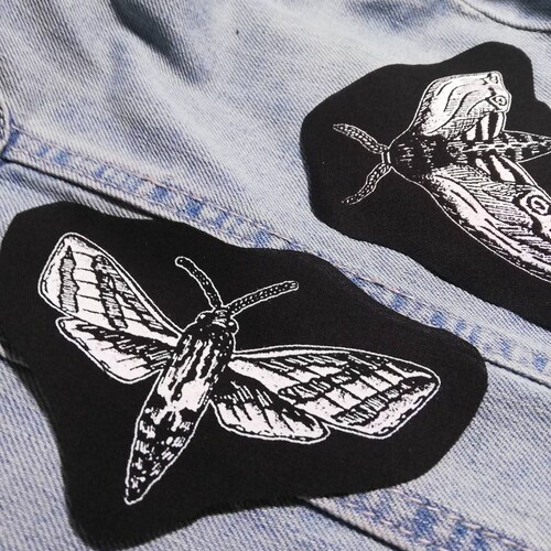 Moth Patches Insect Patch Bug Patch Gothic Animal Patch | Etsy