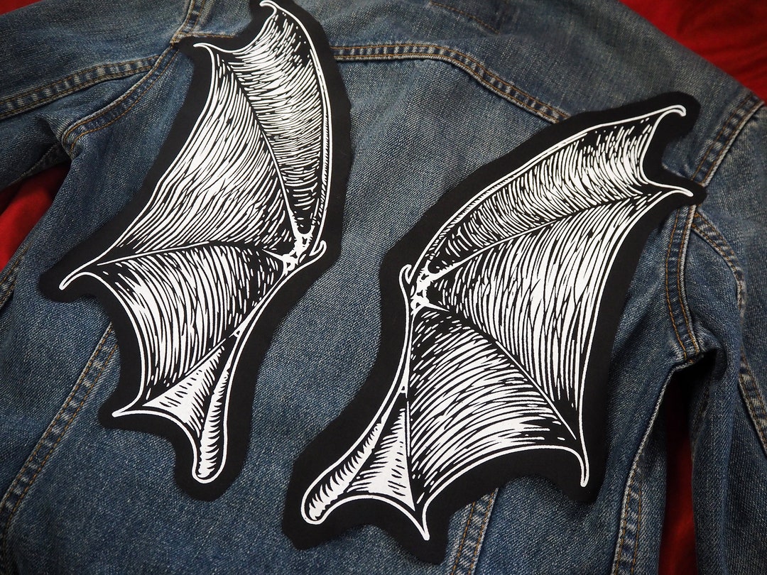 Demon Wings Back Patch - Punk Backpatch, Goth Patches, Occult Patch ...