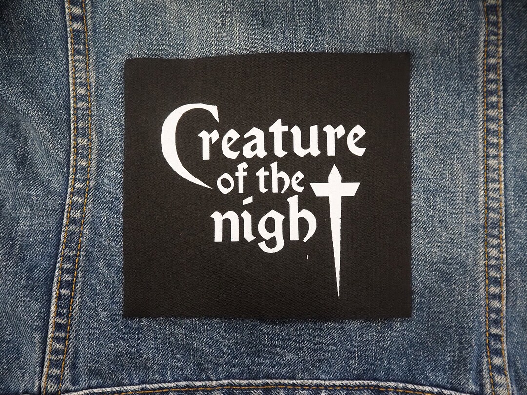 Creature of the Night Patch - Goth Patch, Gothic Patches for Jackets ...