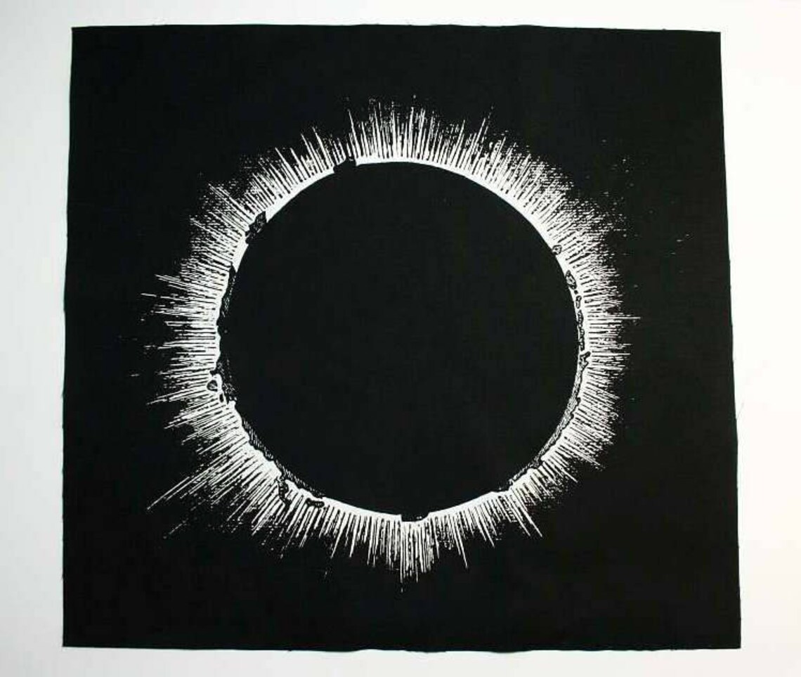 Solar Eclipse Back Patch Large Patch Sun Backpatch Cool - Etsy Canada