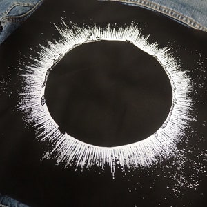 Solar Eclipse Back Patch: Screen Printed Cotton Sew on Backpatch for ...