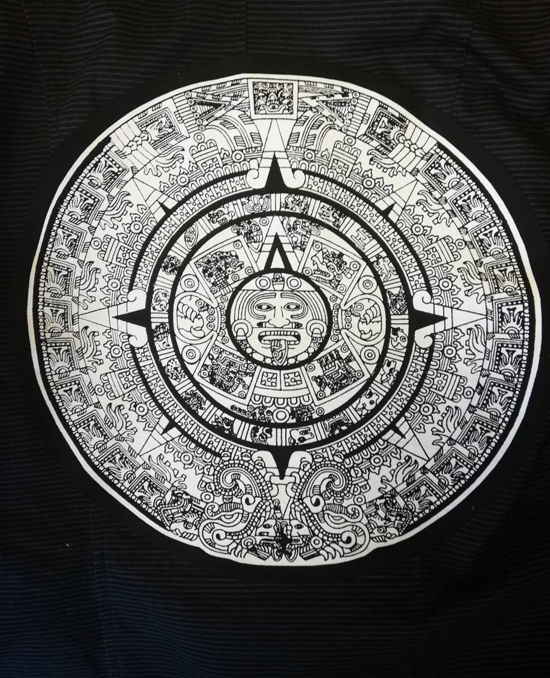 SALE Aztec Mayan Calendar Back Patch Large Backpatch, South American ...