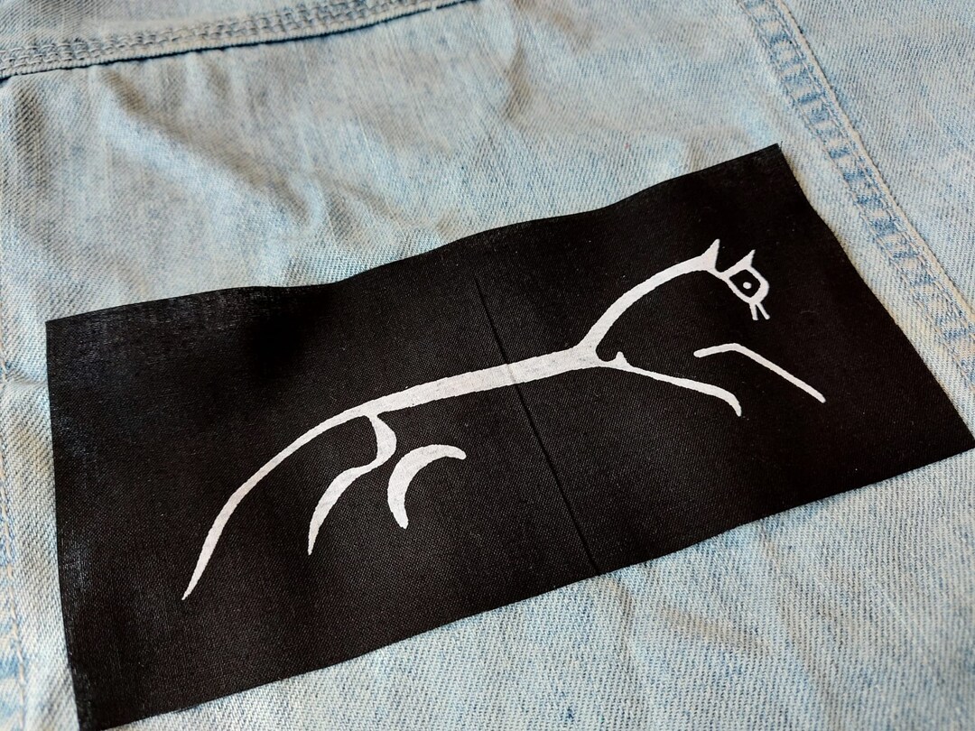 White Horse Patch Chalk, Folklore, Legend, British, Folk Horror Patch ...
