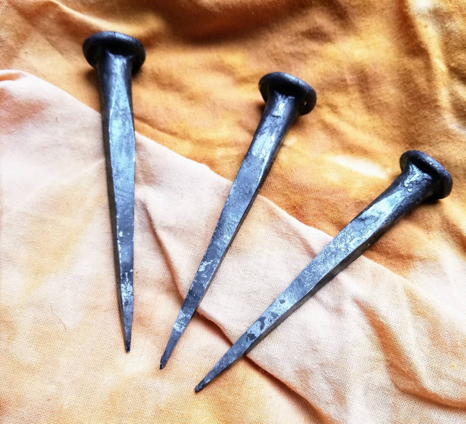 Iron Nails Large Hand Forged Traditional Iron Nails Coffin - Etsy