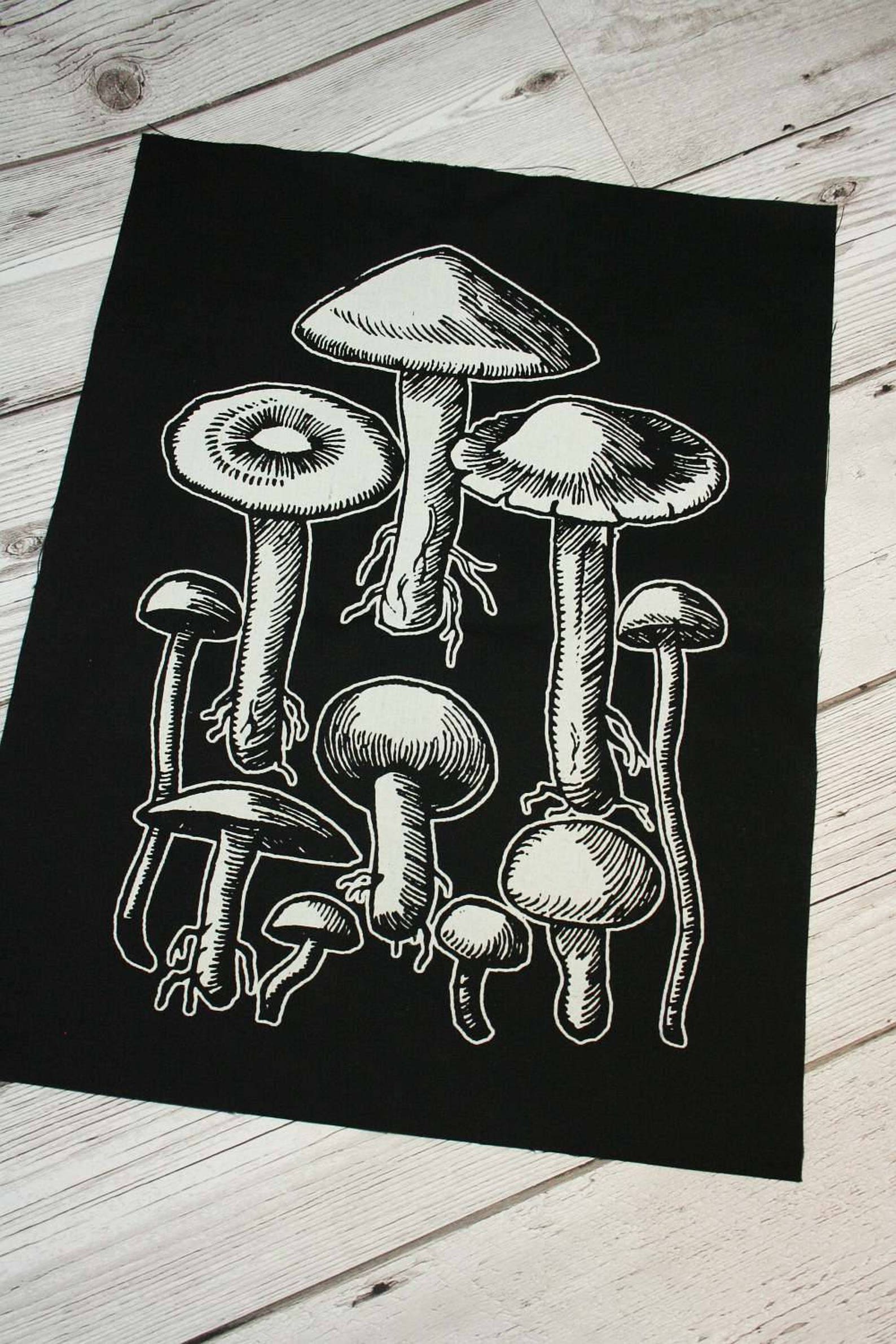 Mushrooms Back Patch Witchy Patch Goth Back Patch Dark - Etsy Australia