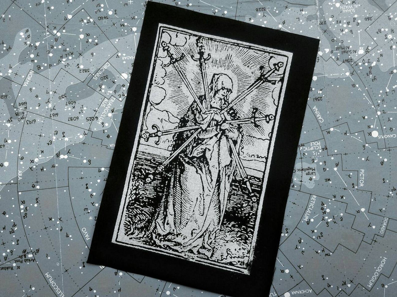 Virgin Mary Patch Christian Metal Black Metal Patch - Etsy