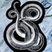 Snake Back Patch Serpent Large Patch Slytherin Punk - Etsy
