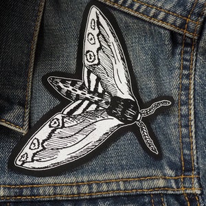 Moth Patches - Insect Patch, Bug Patch, Animal, Butterfly, Goth Patch ...