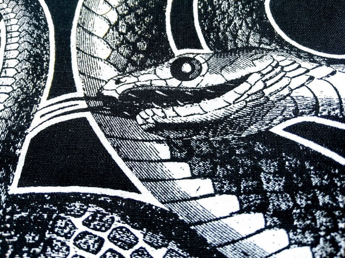Snake Back Patch Serpent Large Patch Slytherin Punk - Etsy