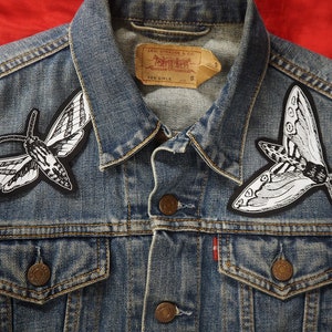 Moth Patches - Insect Patch, Bug Patch, Animal, Butterfly, Goth Patch ...