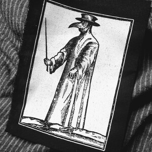 Plague Doctor Patch Black Metal Patch Goth Patch Heavy - Etsy