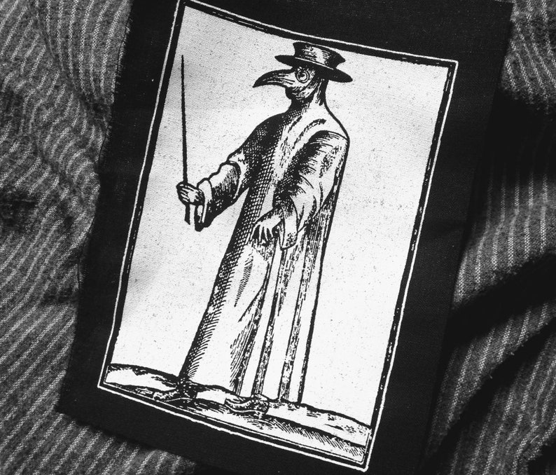 Plague Doctor Patch Black Metal Patch Goth Patch Heavy - Etsy