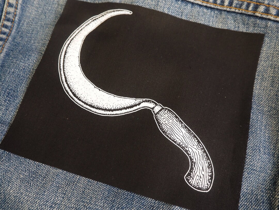 Sickle Patch Punk Horror Patches Witch Patch Occult - Etsy