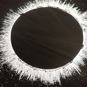 Solar Eclipse Back Patch: Screen Printed Cotton Sew on Backpatch for ...