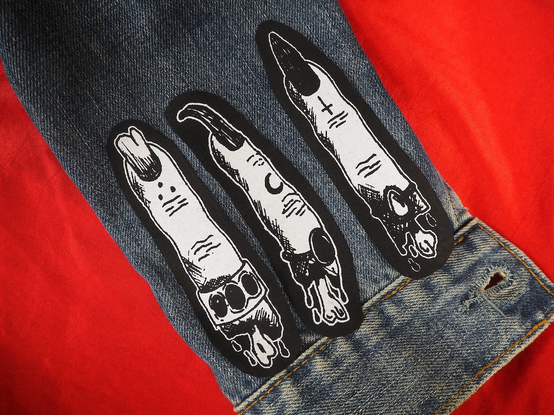 Finger Patches Set - Horror Patches, Gothic Witchy, Punk Patch, Filler ...