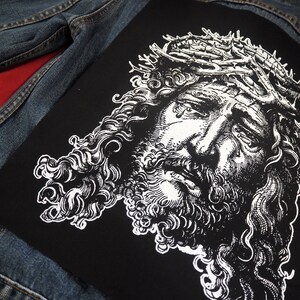 Jesus Back Patch Passion Christ, Metal Backpatch, Punk Patches ...