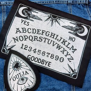 Extra Large Ouija Board Back Patch Planchette, Occult Patches, Witchy Patches for Jackets Spooky ...
