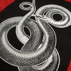 Snake Back Patch - Serpent Large Patch, Punk Rock Backpatch, Witchy ...