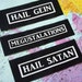 Hail Satan Patch Satanism Devil Patch Satanic Patch Punk - Etsy UK
