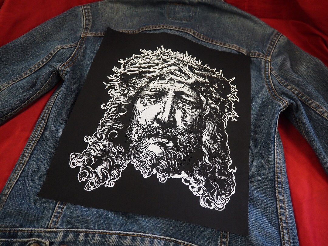 Jesus Back Patch Passion Christ, Metal Backpatch, Punk Patches ...