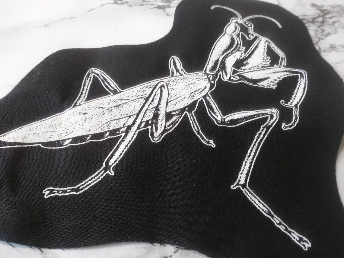 Praying Mantis Patch Insect Patch Nature Patch Crust Punky - Etsy UK