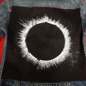 Solar Eclipse Back Patch: Screen Printed Cotton Sew on Backpatch for ...