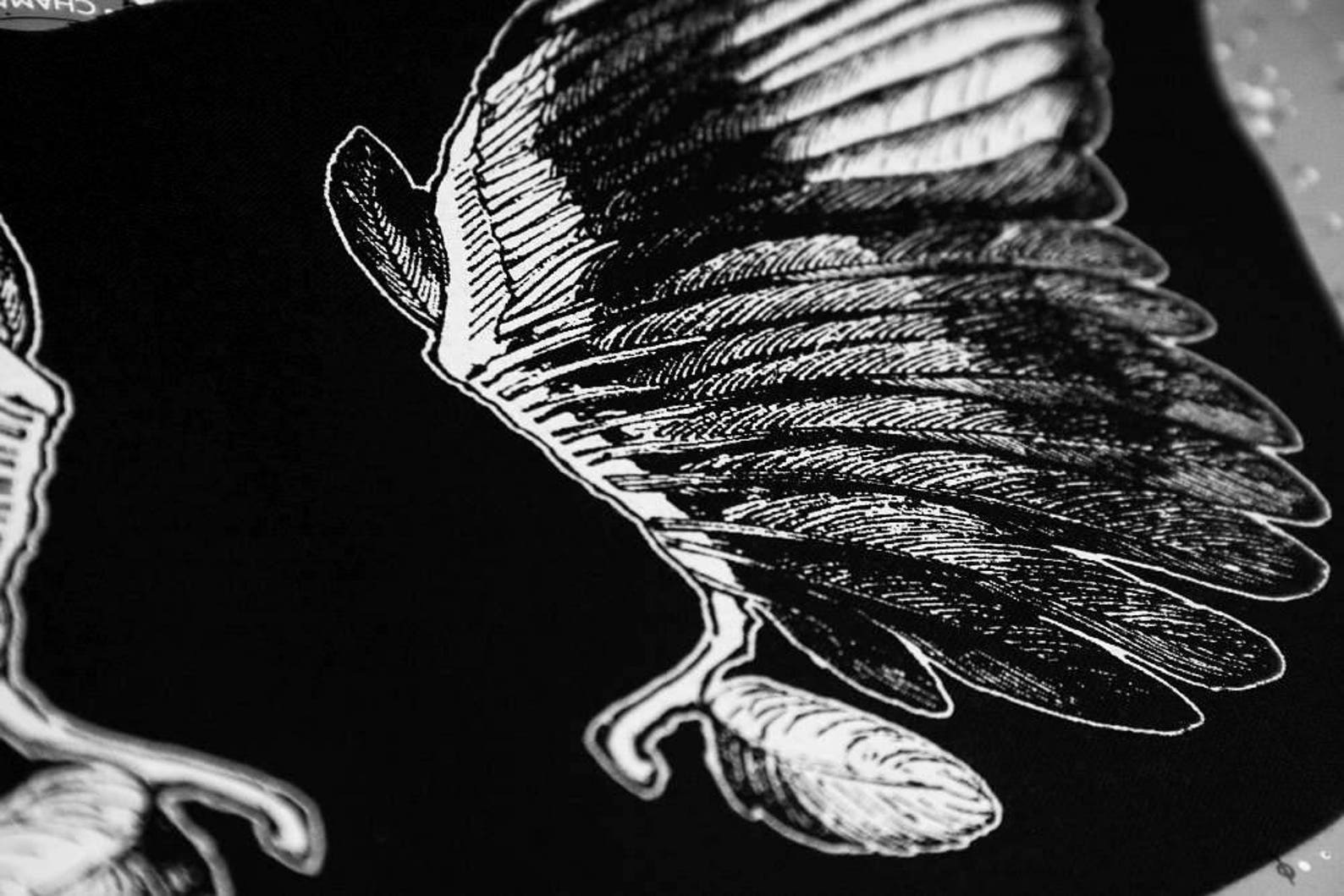 Gothic Wings Back Patch Punk Backpatch Goth Patch Occult - Etsy