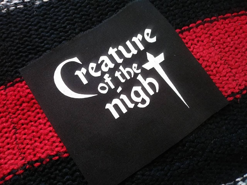 Creature of the Night Patch Goth Patch Gothic Patches for - Etsy UK