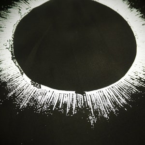 Solar Eclipse Back Patch: Screen Printed Cotton Sew on Backpatch for ...