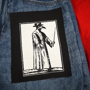 Plague Doctor Patch - Black Metal Patch, Goth Patch, Heavy Metal, Death ...