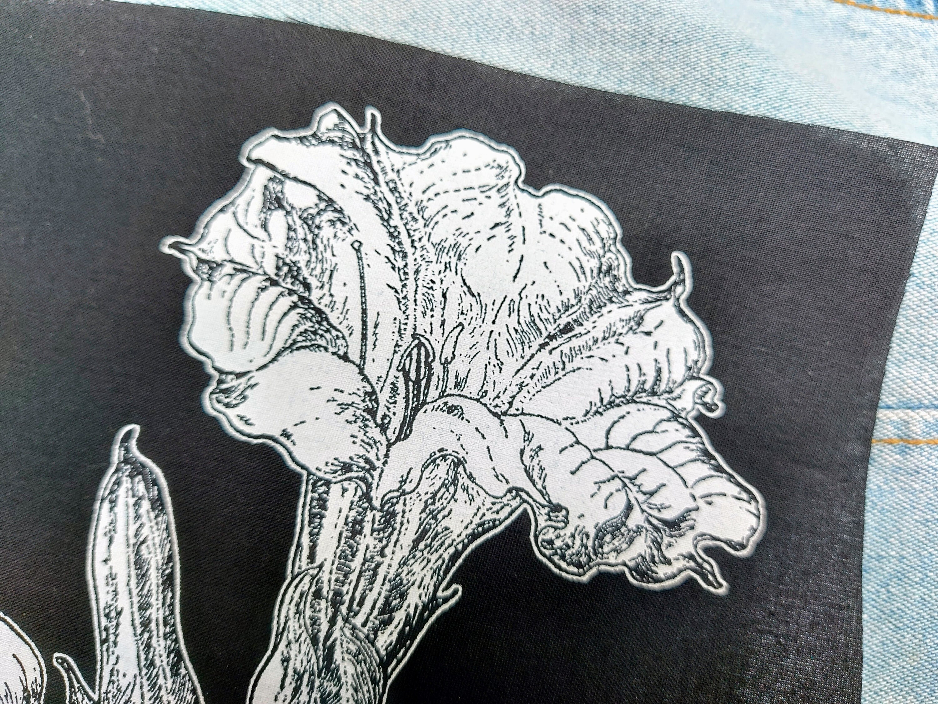 Datura Patch Gothic Patches Flower Patch Goth Patch Black - Etsy