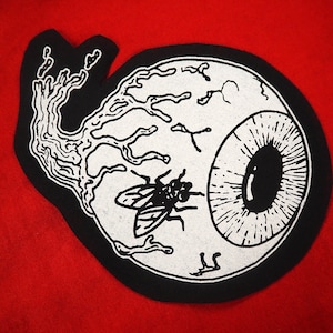 Eyeball Patches - Horror Patches, Gothic, for Clothes, Eye Patch, Sew On, Punk Patch, for Jeans ...