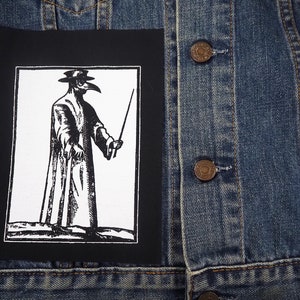 Plague Doctor Patch - Black Metal Patch, Goth Patch, Heavy Metal, Death ...