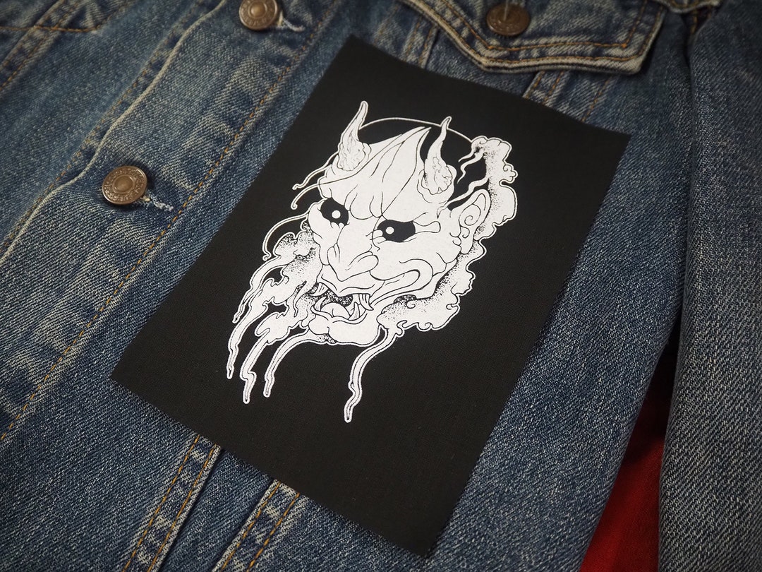 Hannya Demon Patch - Alex Harvey - Japanese, Folk Punk Patch, Patches ...
