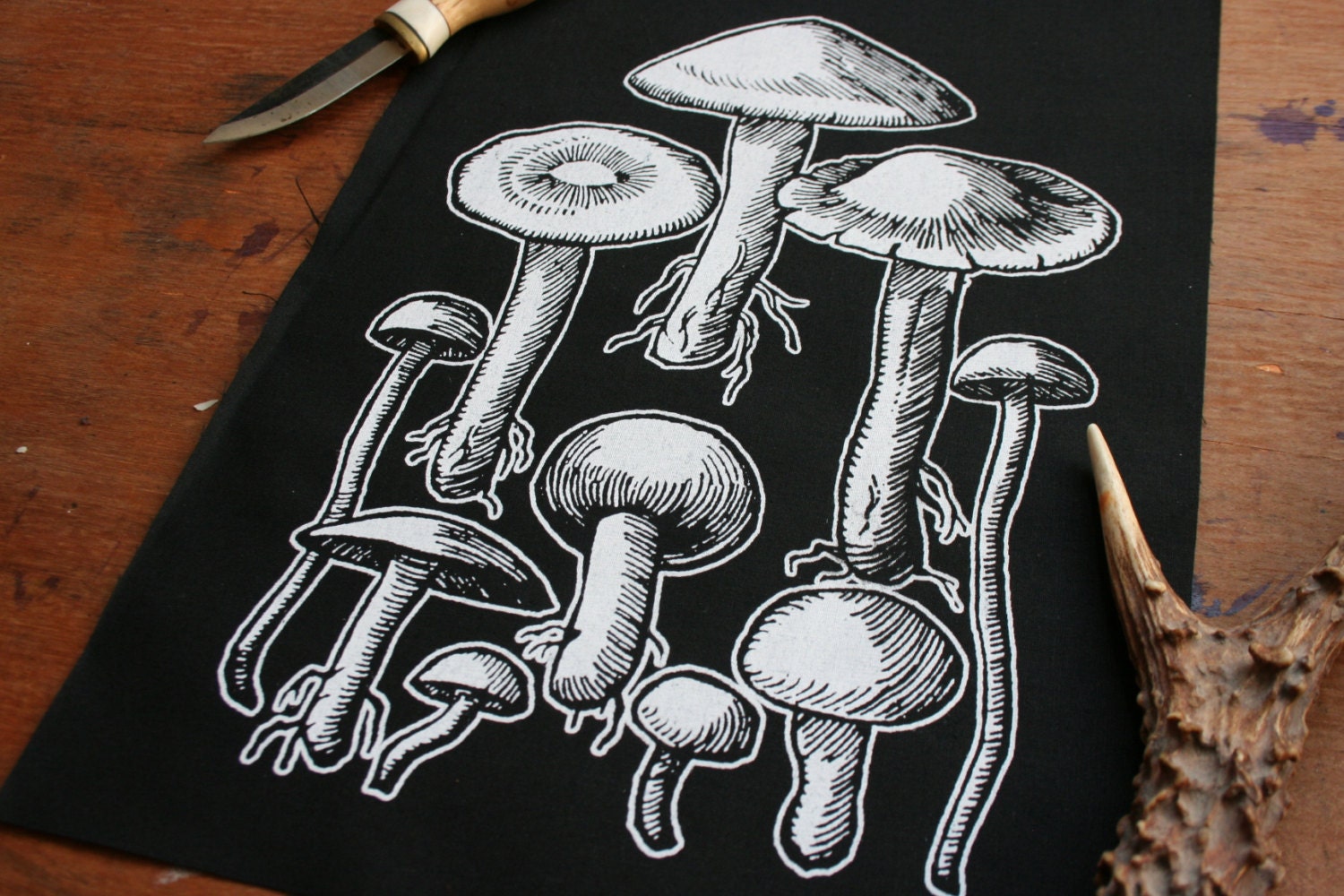 Mushrooms Back Patch Witchy Patch Goth Back Patch Dark - Etsy Australia